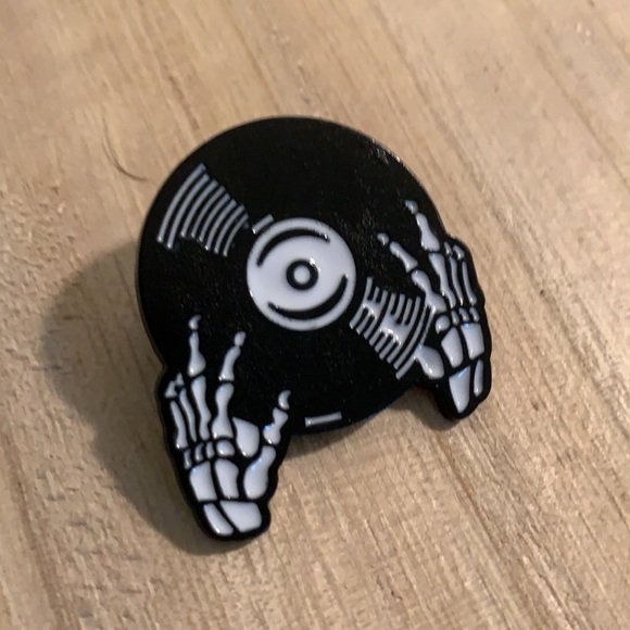 Jewelry | 2 For 13 Pins Skeleton Record Player | Poshmark